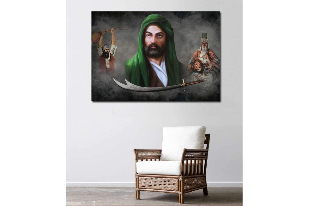 srk288c- HAZRETİ ALİ, HACI BEKTAŞ, PİR SULTAN VE ZÜLFİKAR temalı özel ...